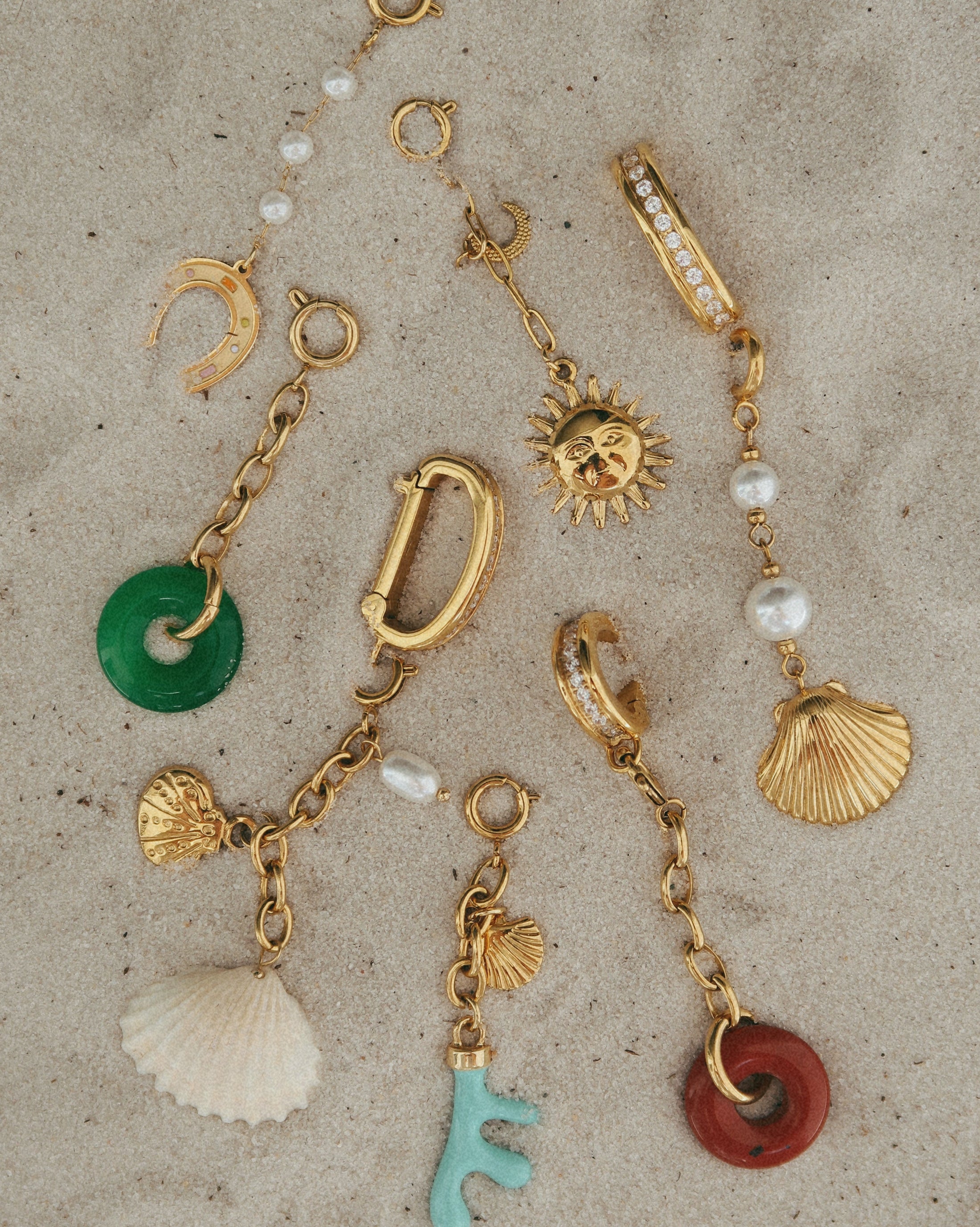 Bikini Charm Golden Sun | Handmade Jewelry | Cara O Sello Brand